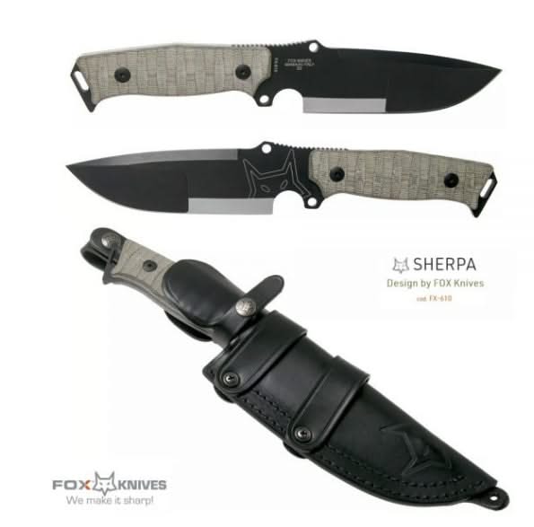 Fox FX.610 Sherpa Bushcraft Knife, Survival